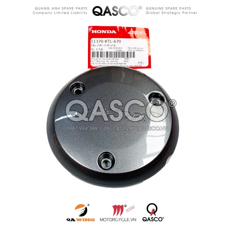 11370-KTL-670 | Nắp chắn nhiệt phải HONDA WAVE S 110 / RSX 110 ...