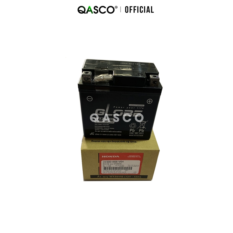 31500-K66-V04 | Bình ắc quy WTZ6V HONDA Air Blade 125 (31500K66V04 ...