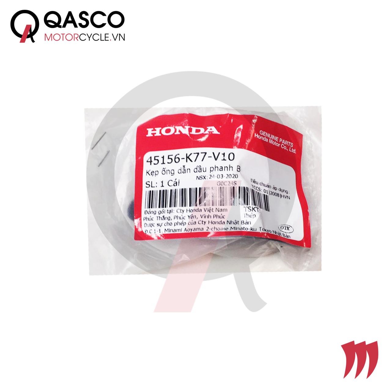 45156-K77-V10 | Kẹp ống dẫn dầu phanh B | CLAMPER B, FR. BRAKE HOSE ...