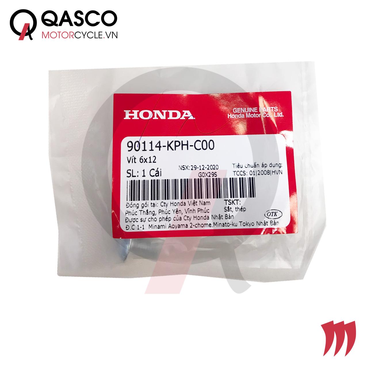 90114-KPH-C00 | Vít HONDA 6×12 dùng chung nhiều xe (90114KPHC00 ...