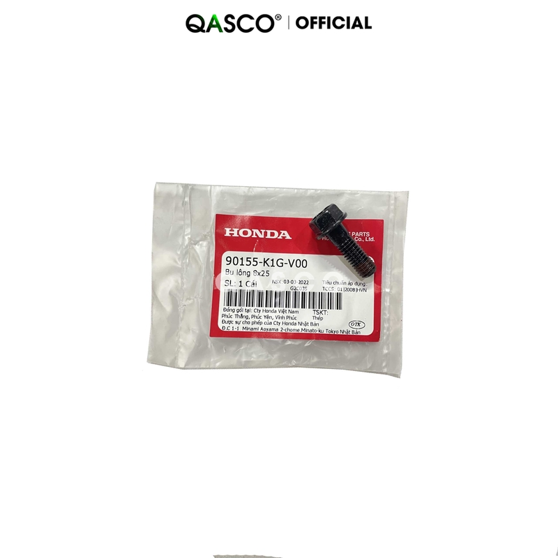 90155-K1G-V00 | Bu lông 8×25 HONDA Air Blade 125 (2020+) (90155K1GV00 ...