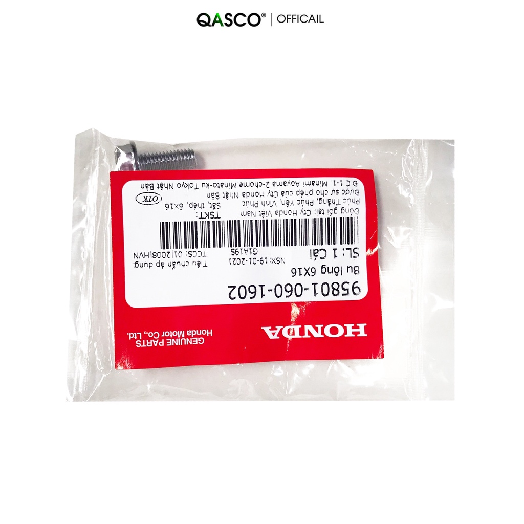 95801-060-1602 | Bu lông HONDA 6×16 dùng chung nhiều xe (958010601602 ...
