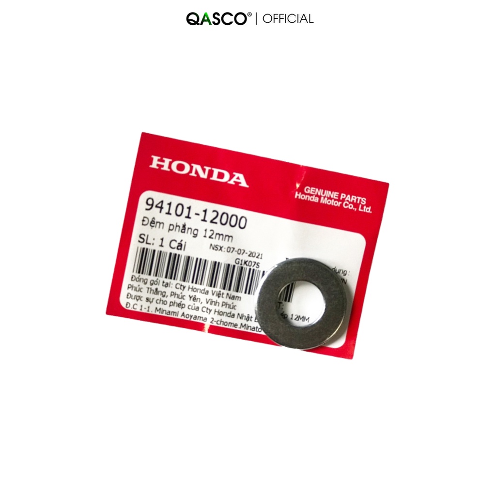 94101-12000 | Đệm phẳng HONDA cỡ 12mm (9410112000) | WASHER PLAIN 12MM ...