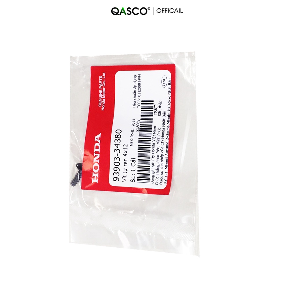 93903-34380 | Vít tự ren HONDA nhiều dòng xe 4×12 (9390334380) | SCREW ...