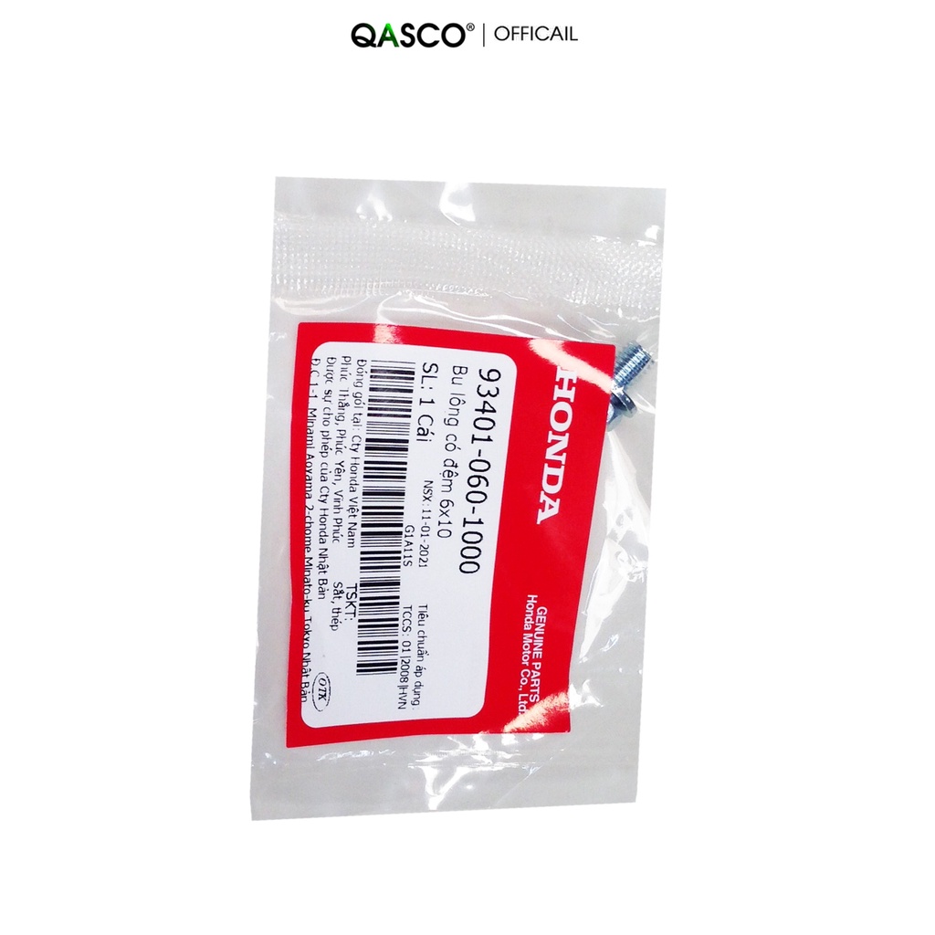 93401-060-1000 | Bu lông có đệm HONDA nhiều dòng xe 6×10 (934010601000 ...