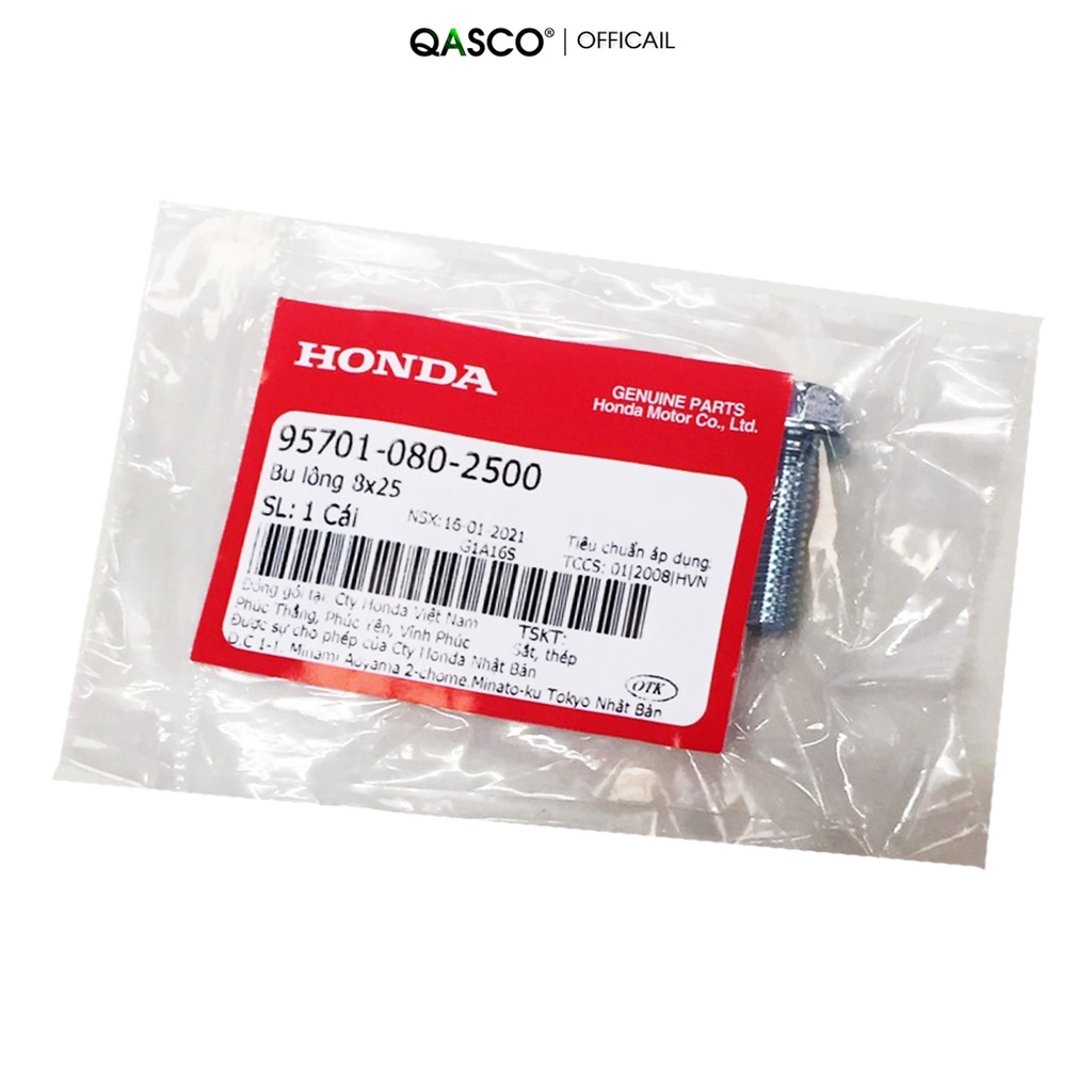 95701-080-2500 | Bu lông HONDA nhiều dòng xe 8×25 (957010802500) | BOLT ...